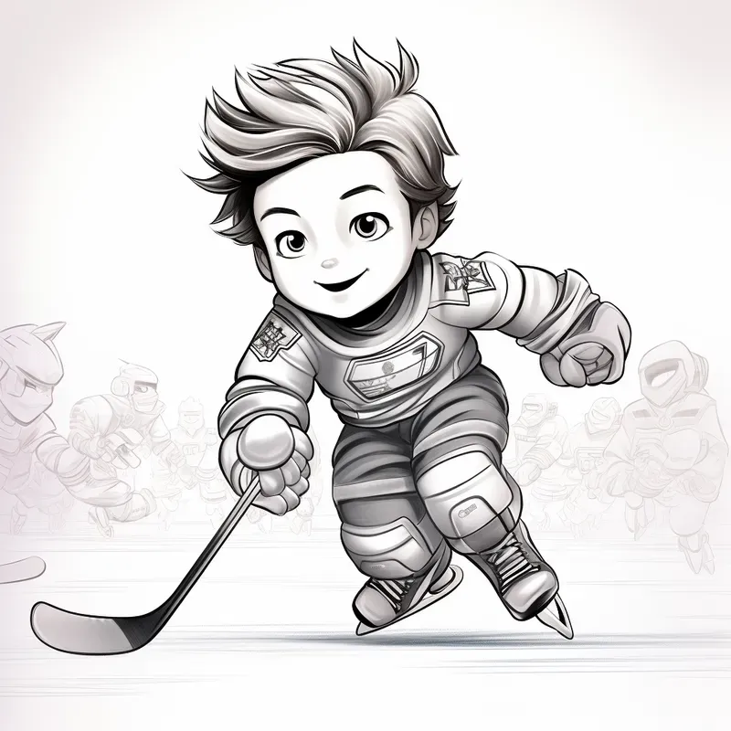 Cute Sports Coloring Pages For Children Midjourney Prompt | PromptBase