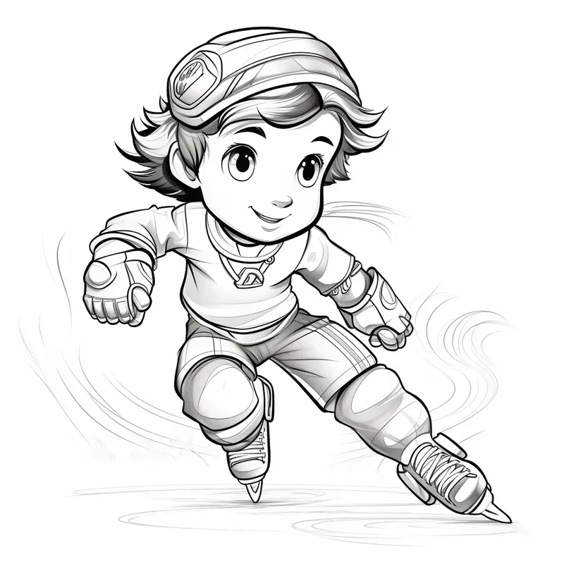 Cute Sports Coloring Pages For Children Midjourney Prompt | PromptBase