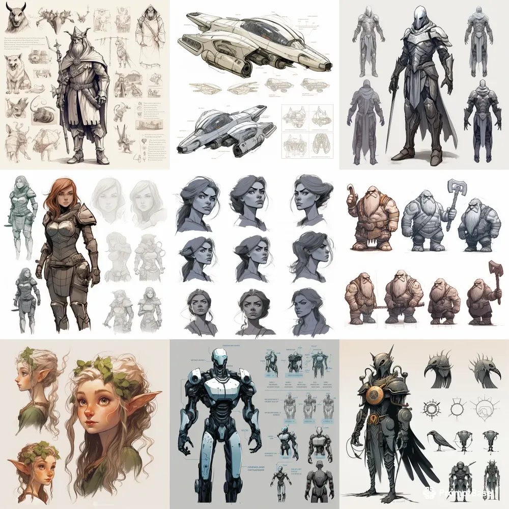 Insane Characters And Objects Designs Midjourney Prompt | PromptBase