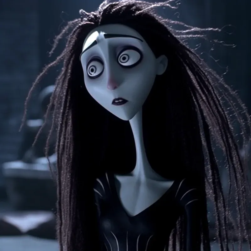 Tim Burton Cartoons Midjourney Prompt | PromptBase