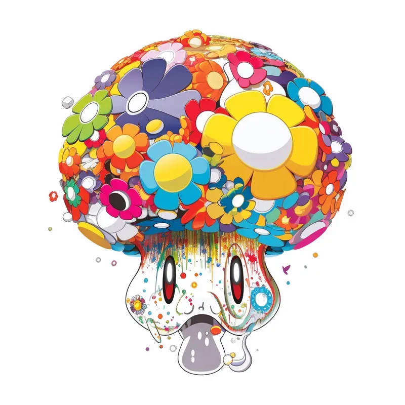 Takashi Murakami Icon Style Midjourney Prompt | PromptBase