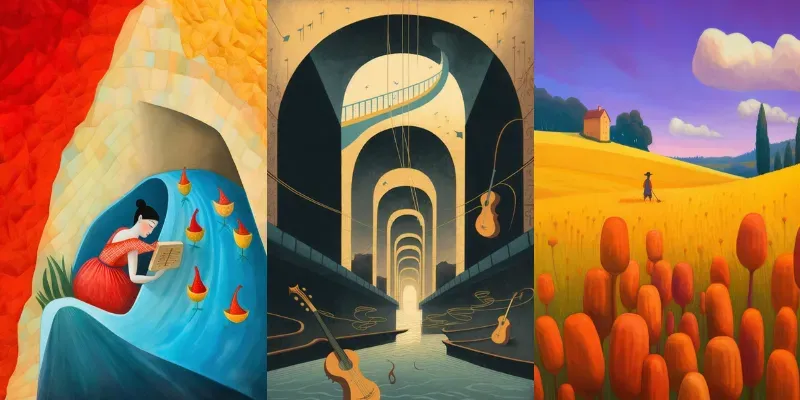 Dixit Style Game Cards Colorful Midjourney Prompt | PromptBase