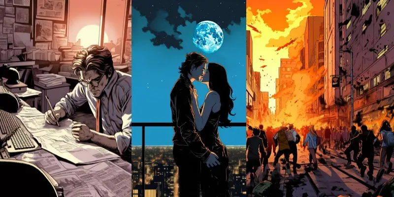 Contrast Comic Book Style Art Midjourney Prompt | PromptBase