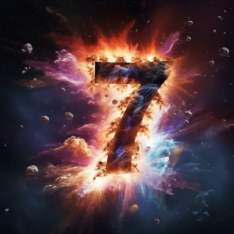 Cosmic Letters Numbers Midjourney Prompt | PromptBase