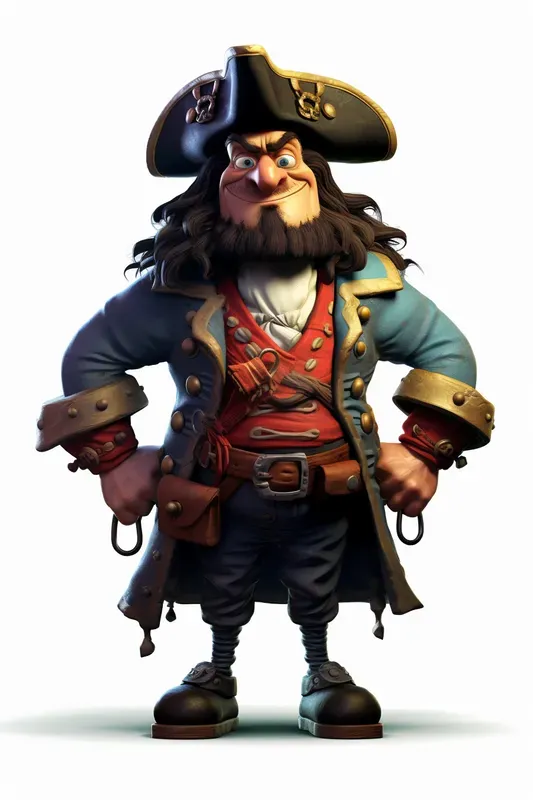 Pirate Cartoon Characters Midjourney Prompt | PromptBase