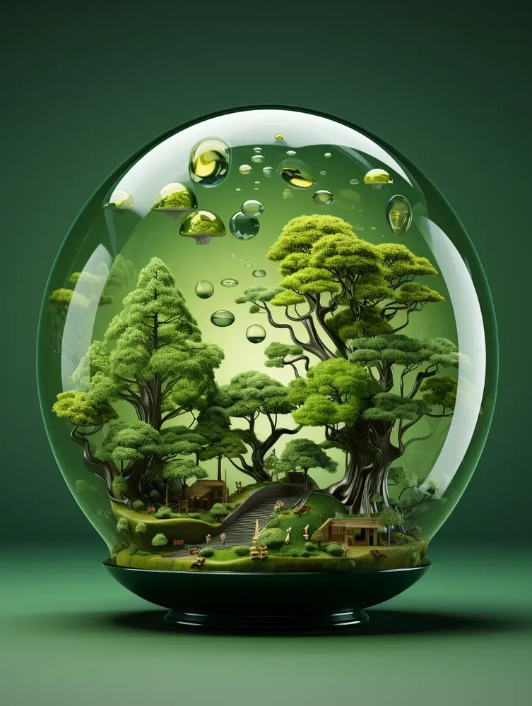 Environmental Sustainability Pictures Midjourney Prompt | PromptBase