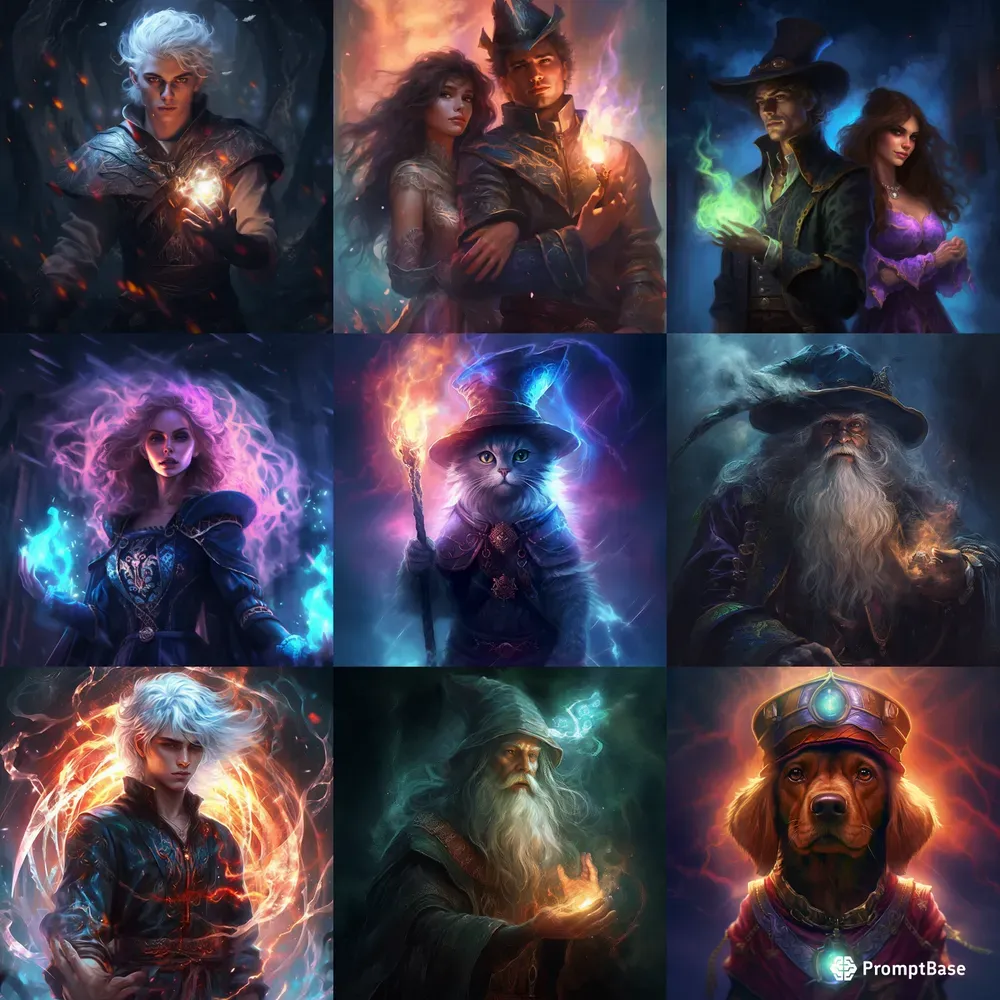 Magic Characters Midjourney Prompt | PromptBase