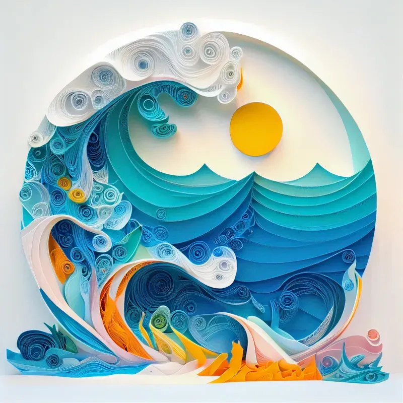 Colorful Quilled Papers Midjourney Prompt | PromptBase
