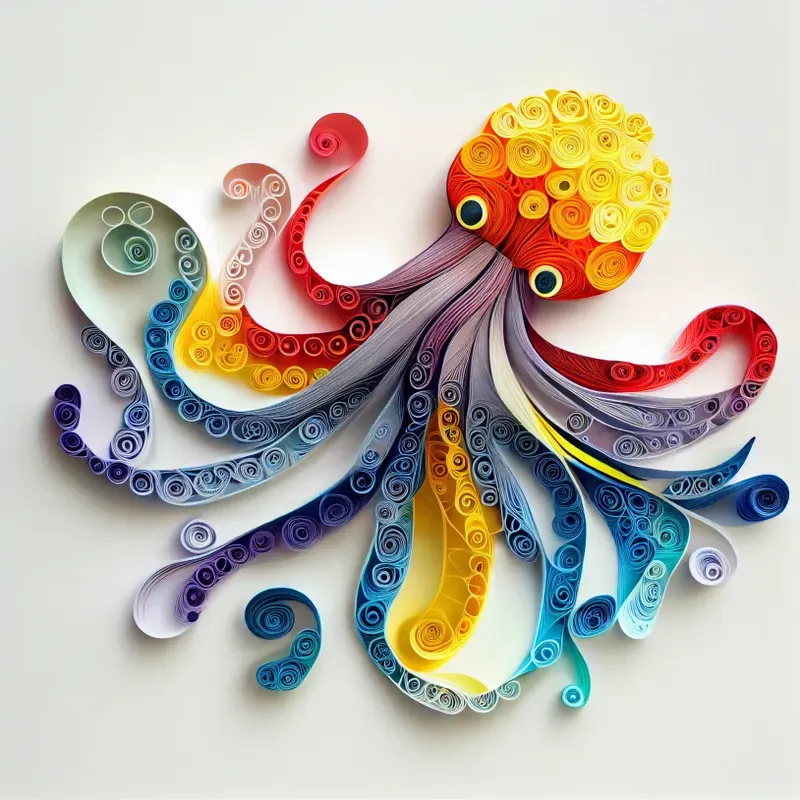 Colorful Quilled Papers Midjourney Prompt | PromptBase