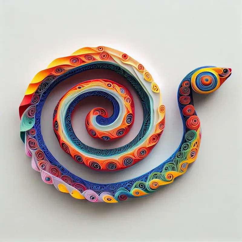 Colorful Quilled Papers Midjourney Prompt | PromptBase
