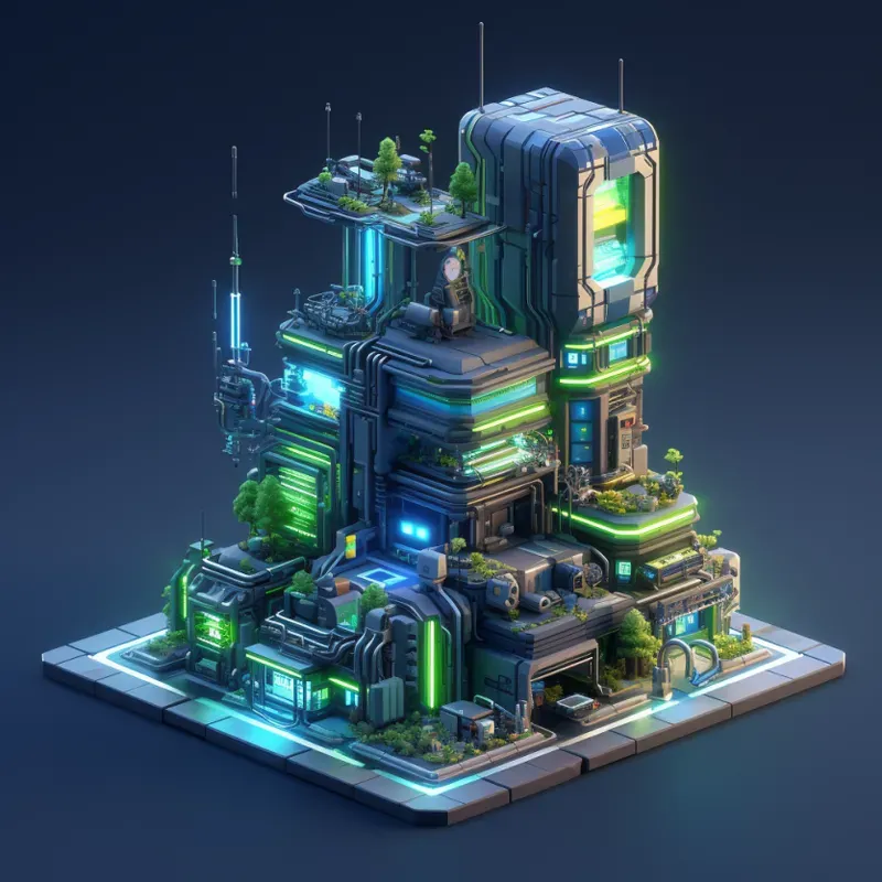 Mmorpg Game Assets Isometric Buildings Midjourney Prompt | PromptBase
