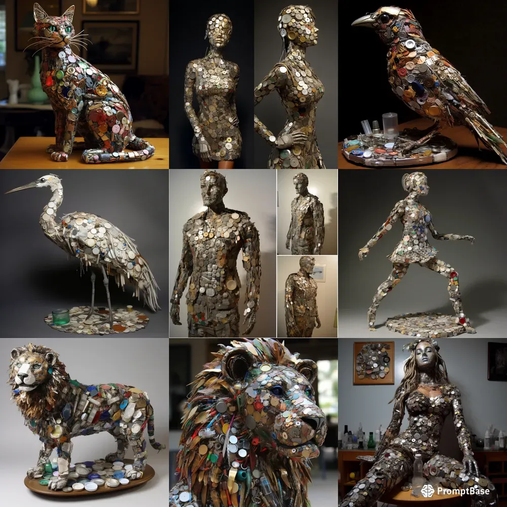 Dont Throw It Away Art From Trash No Change In Plural Midjourney Prompt ...