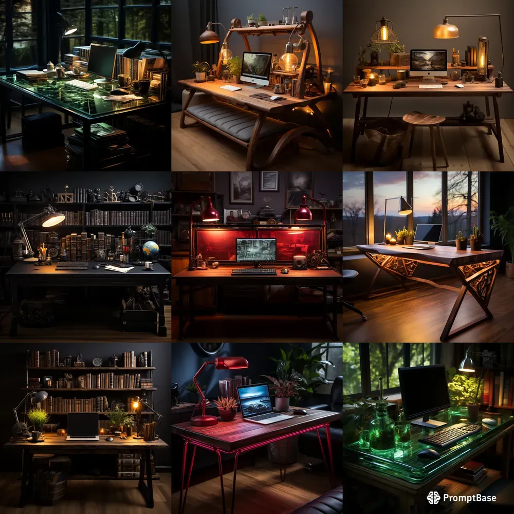 Desks Ideas Midjourney Prompt | PromptBase