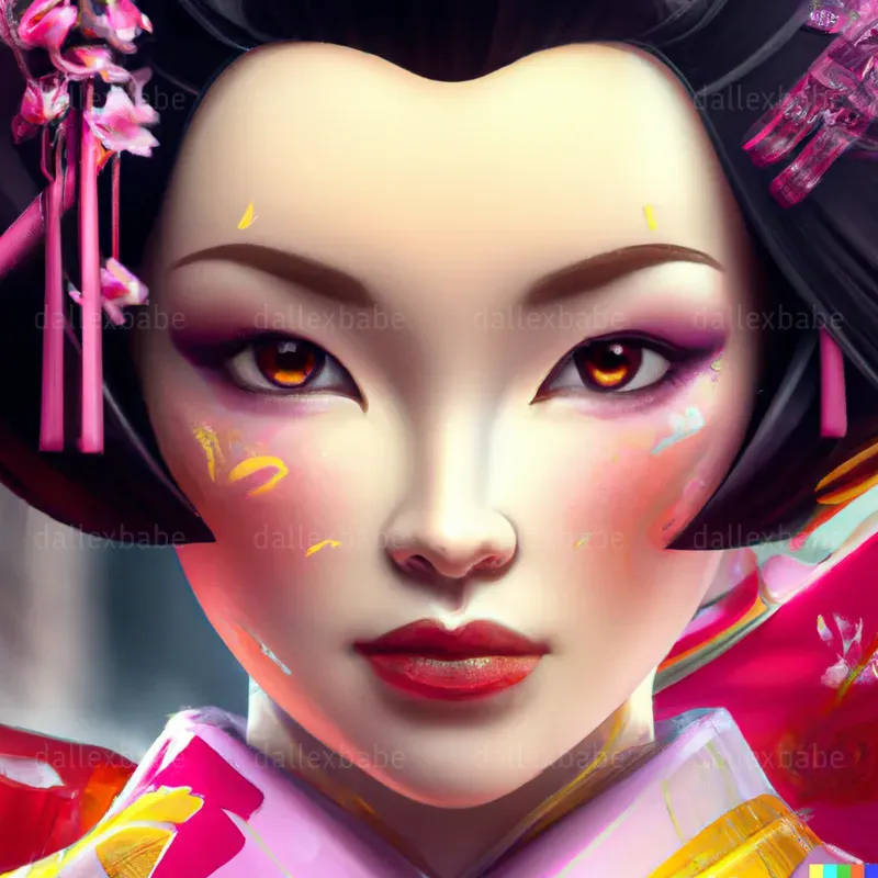 Digital Geisha Avatars DALL·E Prompt | PromptBase