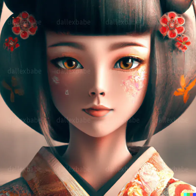 Digital Geisha Avatars DALL·E Prompt | PromptBase