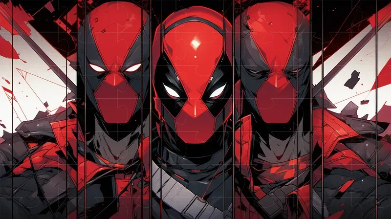 Heroes Or Villain Marvels Split Portraits Midjourney Prompt | PromptBase