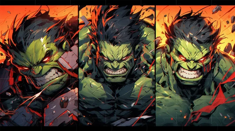 Heroes Or Villain Marvels Split Portraits Midjourney Prompt | PromptBase