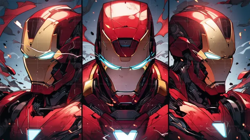 Heroes Or Villain Marvels Split Portraits Midjourney Prompt | PromptBase