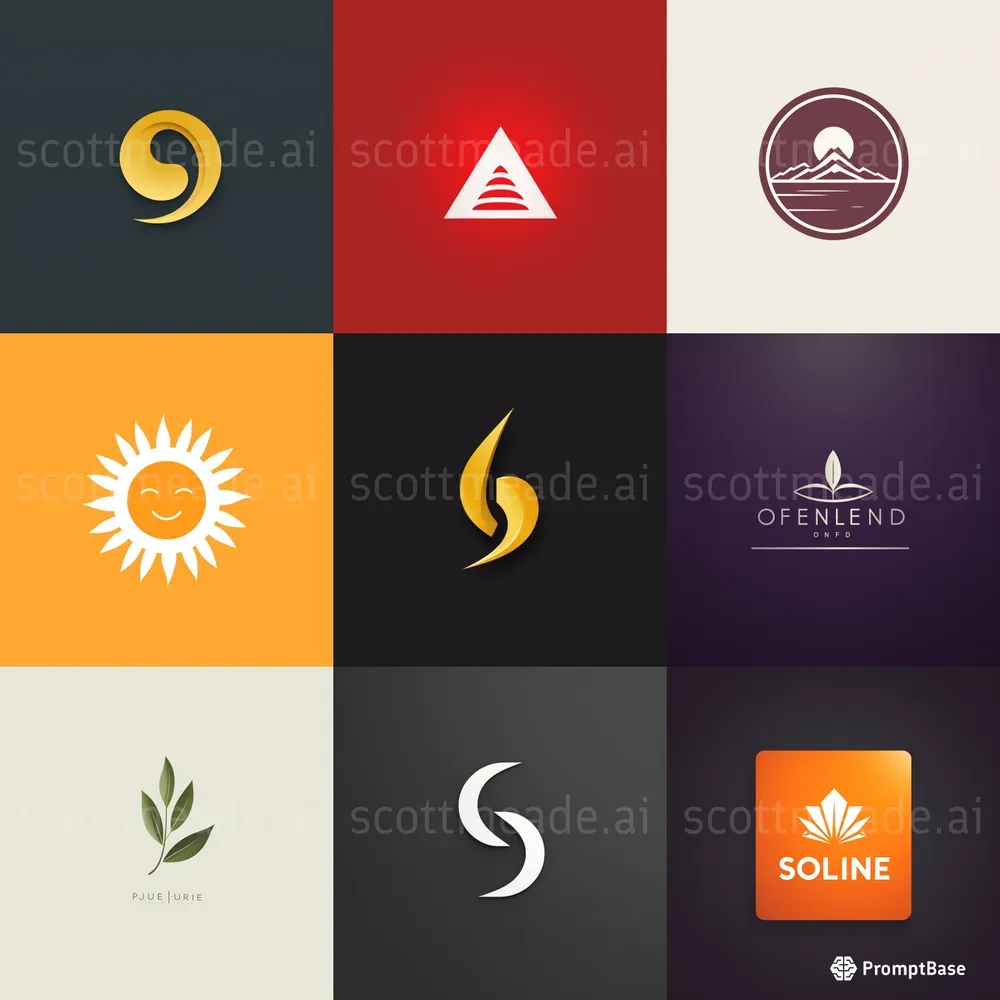 Endless Single Color Logos Midjourney Prompt | PromptBase