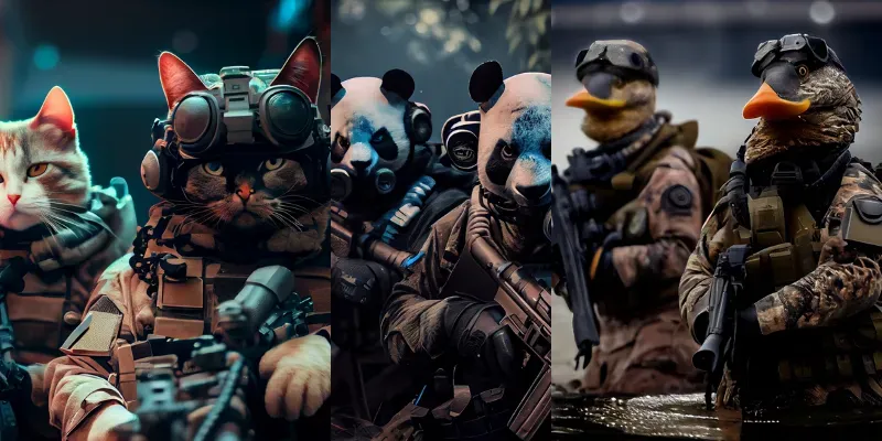 Epic Animal Special Ops Soldier Midjourney Prompt | PromptBase