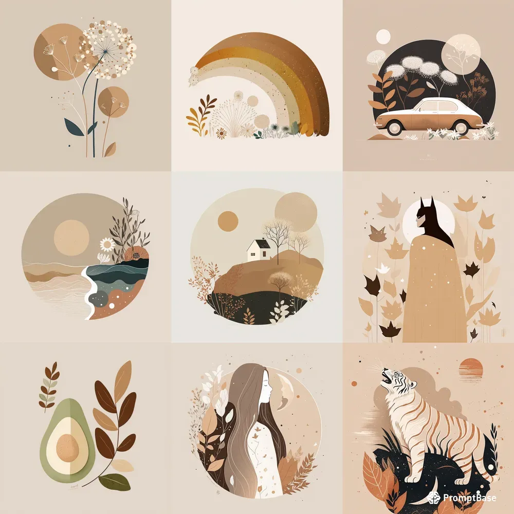 Minimalist Scandinavian Etsy Posters Midjourney Prompt | PromptBase