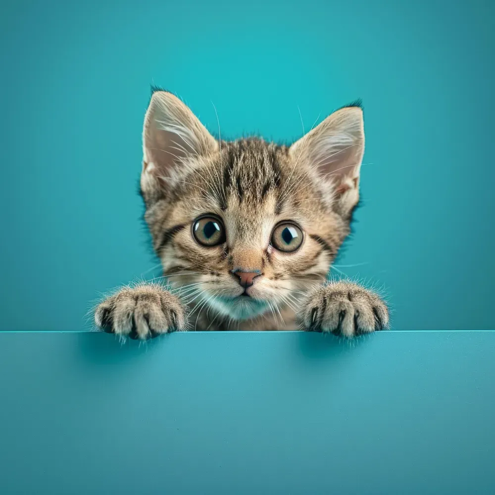 Cute Animals Peeking Over Midjourney Prompt | PromptBase