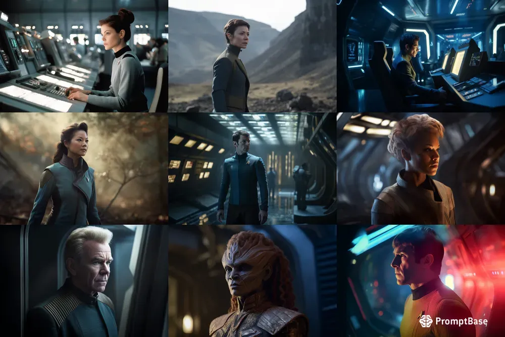 Star Trek Movie Frames Midjourney Prompt | PromptBase