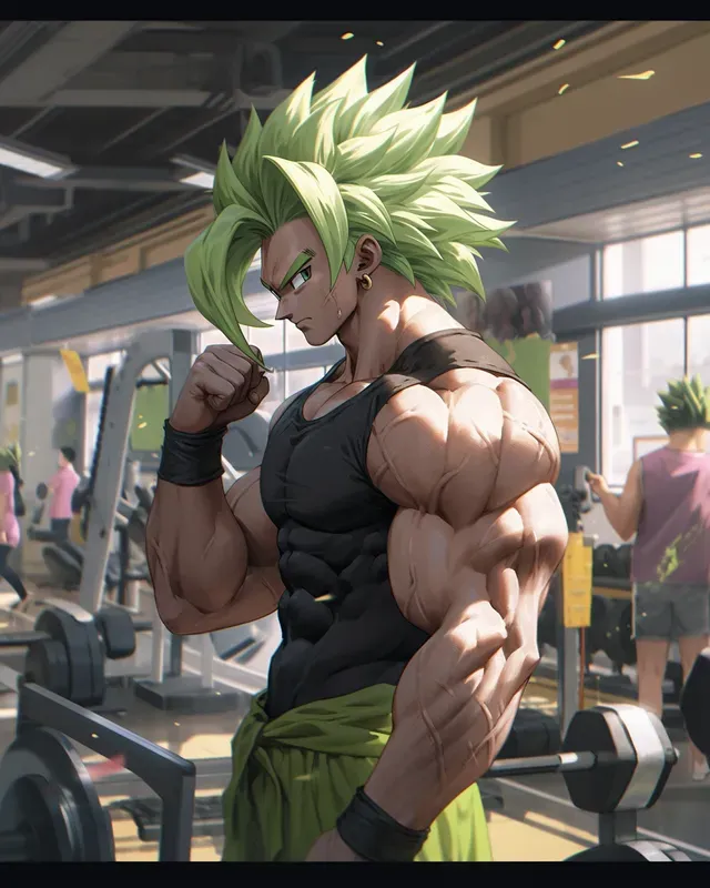 Anime Character Gyms Midjourney Prompt | PromptBase
