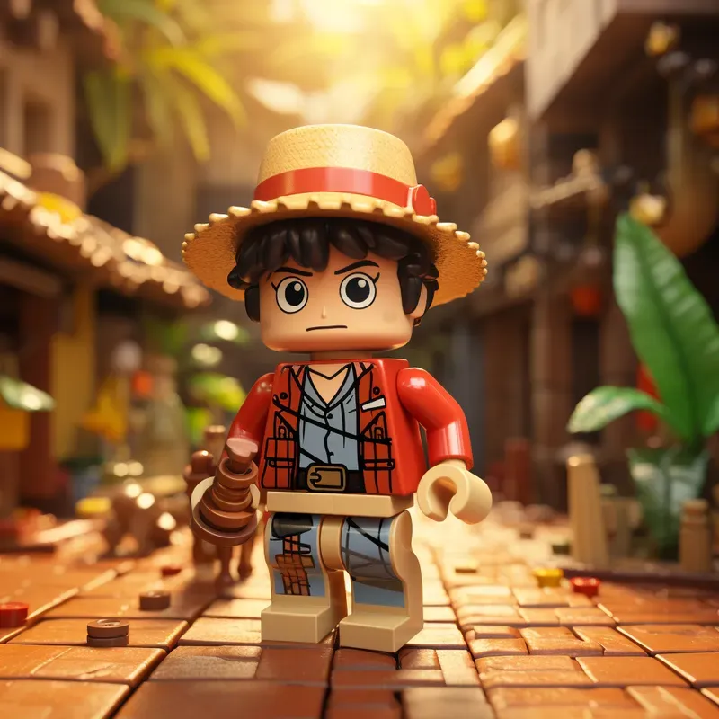 Realistic Lego Characters Vibrant Colors Midjourney Prompt | PromptBase