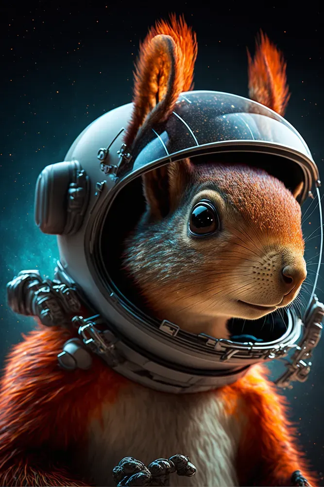 Realistic Animals In Space Midjourney Prompt | PromptBase