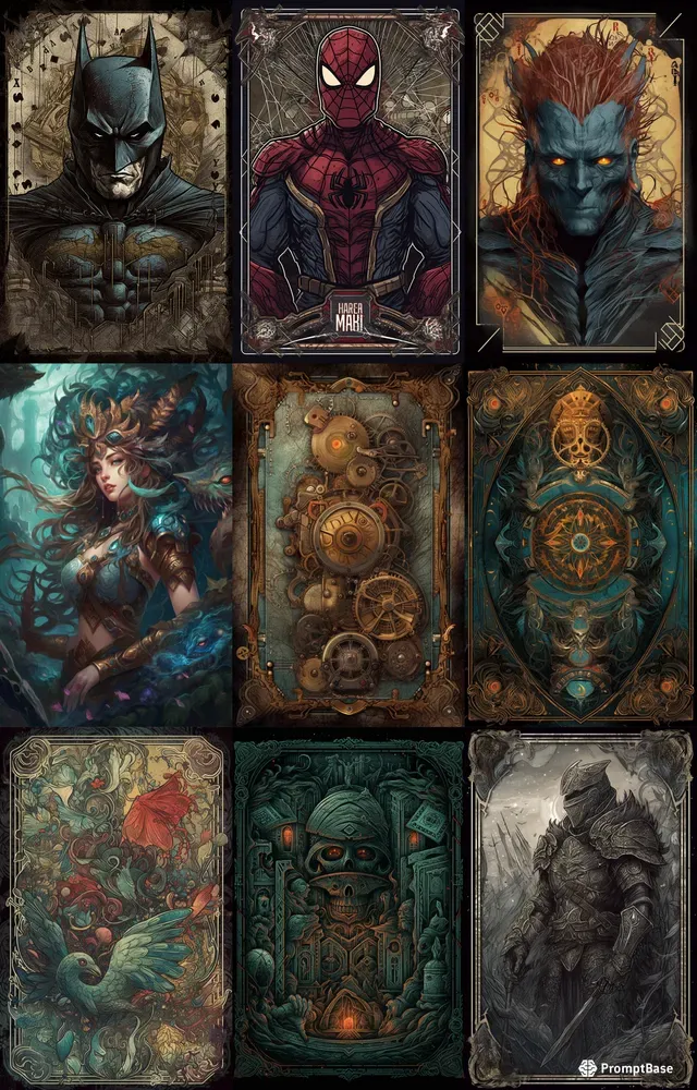 Card Game Back Mockups Midjourney Prompt | PromptBase