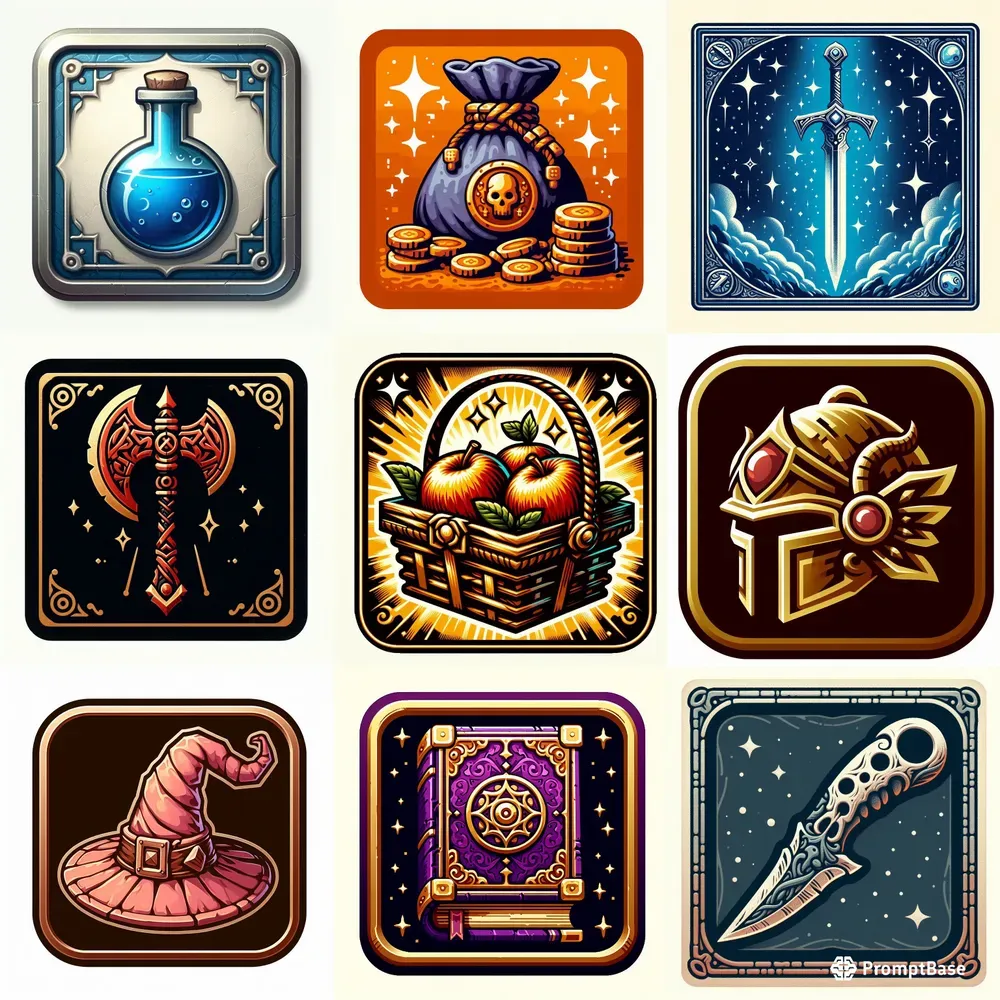 RPG Icon Logos DALL·E Prompt | PromptBase