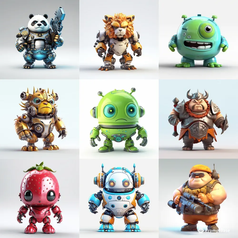 3D Cgi Renders Of Gaming Characters Midjourney Prompt | PromptBase