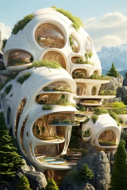 Architectural Utopia Designing Tomorrow Midjourney Prompt | PromptBase