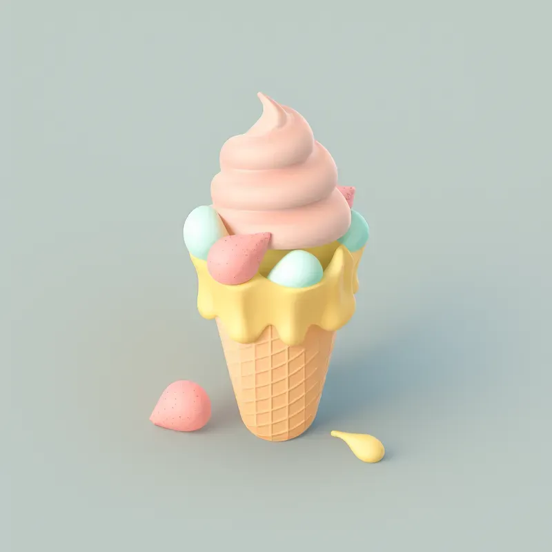 Cute Icons 3D Collections Midjourney Prompt | PromptBase