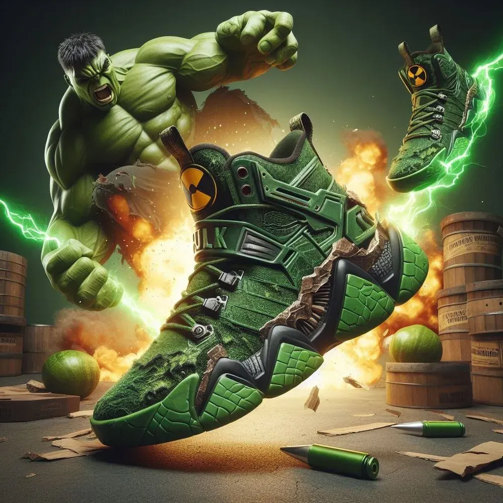 Superhero Shoe Product Shots DALL·E Prompt | PromptBase