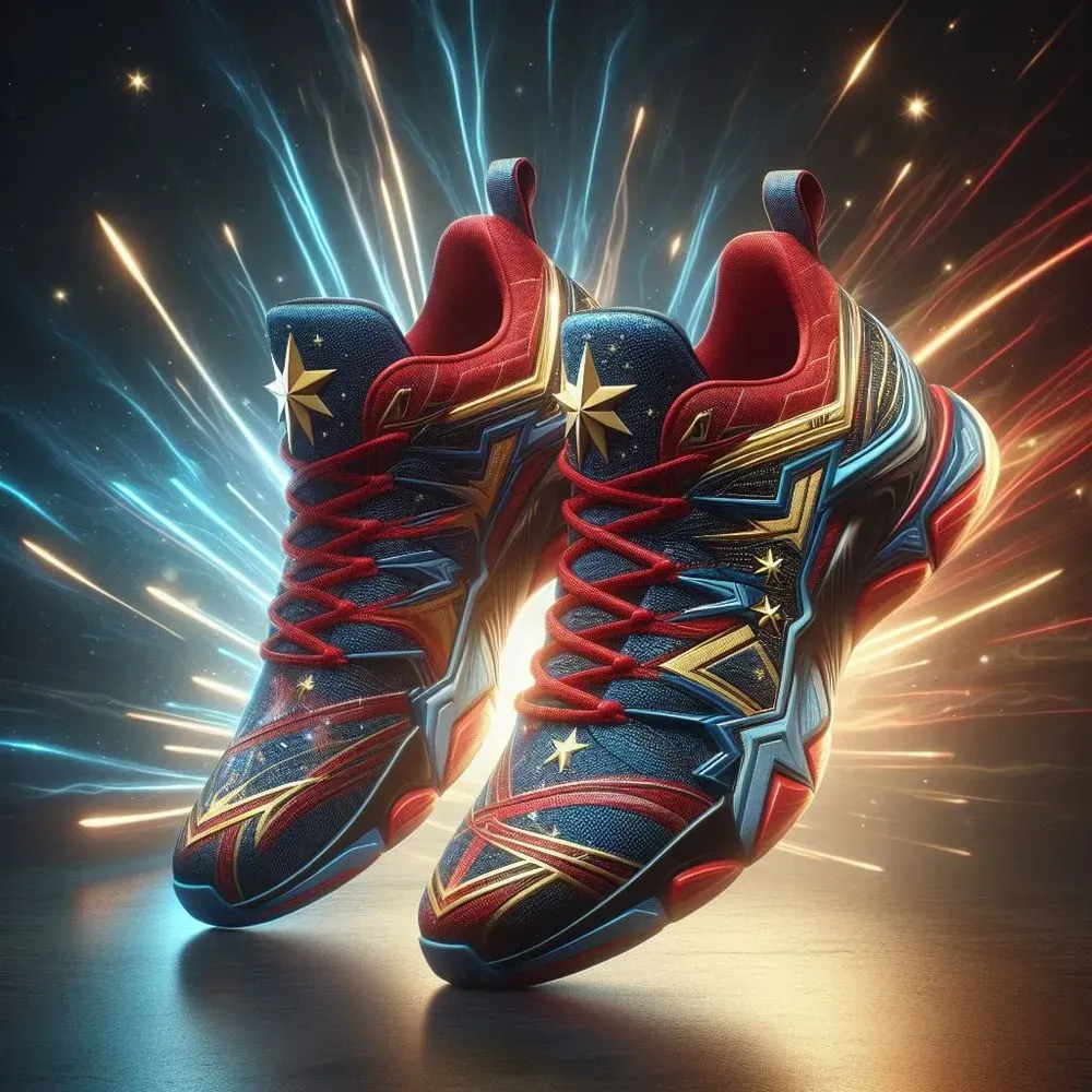 Superhero Shoe Product Shots DALL·E Prompt | PromptBase