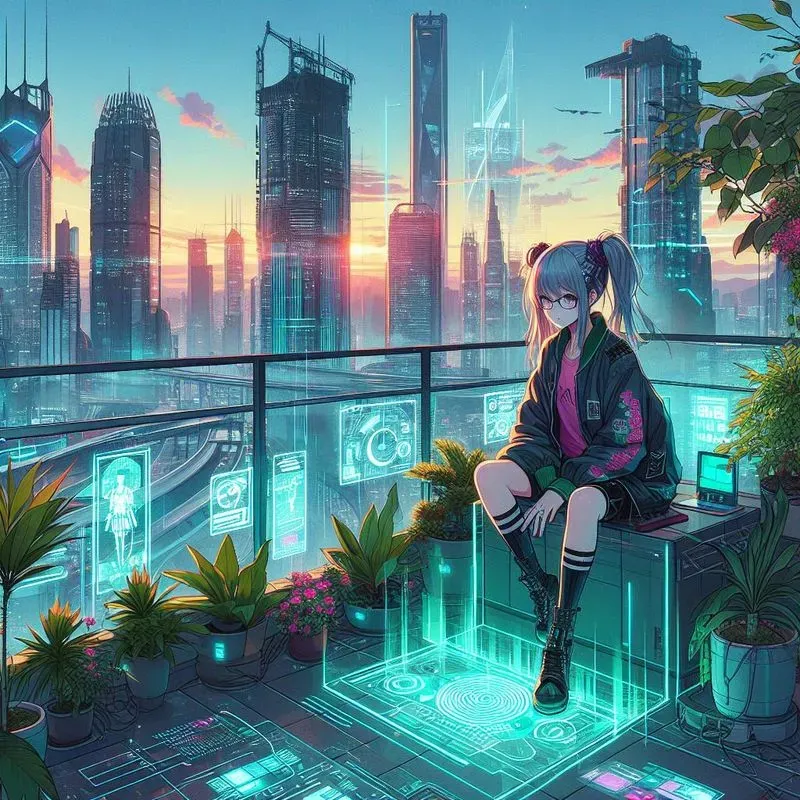 Chilling Anime Wallpapers DALL·E Prompt | PromptBase