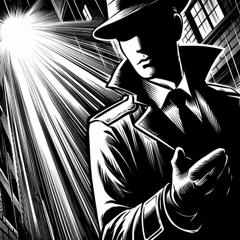Film Noir Comic Illustrations DALL·E Prompt | PromptBase