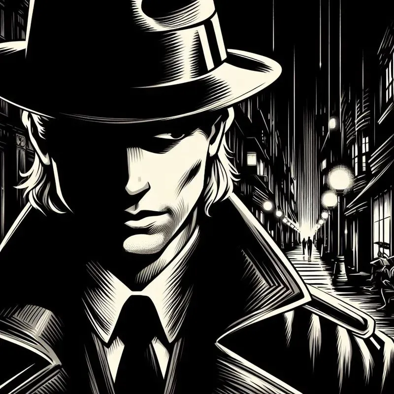Film Noir Comic Illustrations DALL·E Prompt | PromptBase