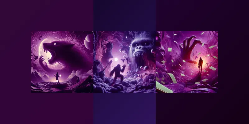 Surreal Purple Nightmares DALL·E Prompt | PromptBase