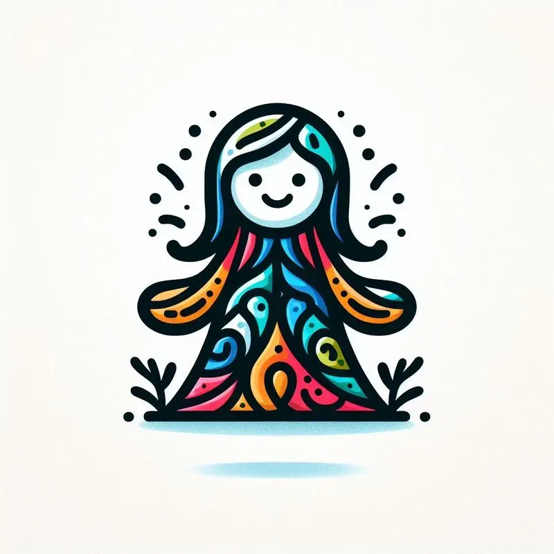 Colored Hand Drawn Doodle Logos DALL·E Prompt | PromptBase