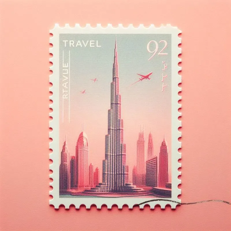 Pastel Travel Postage Stamps DALL·E Prompt | PromptBase