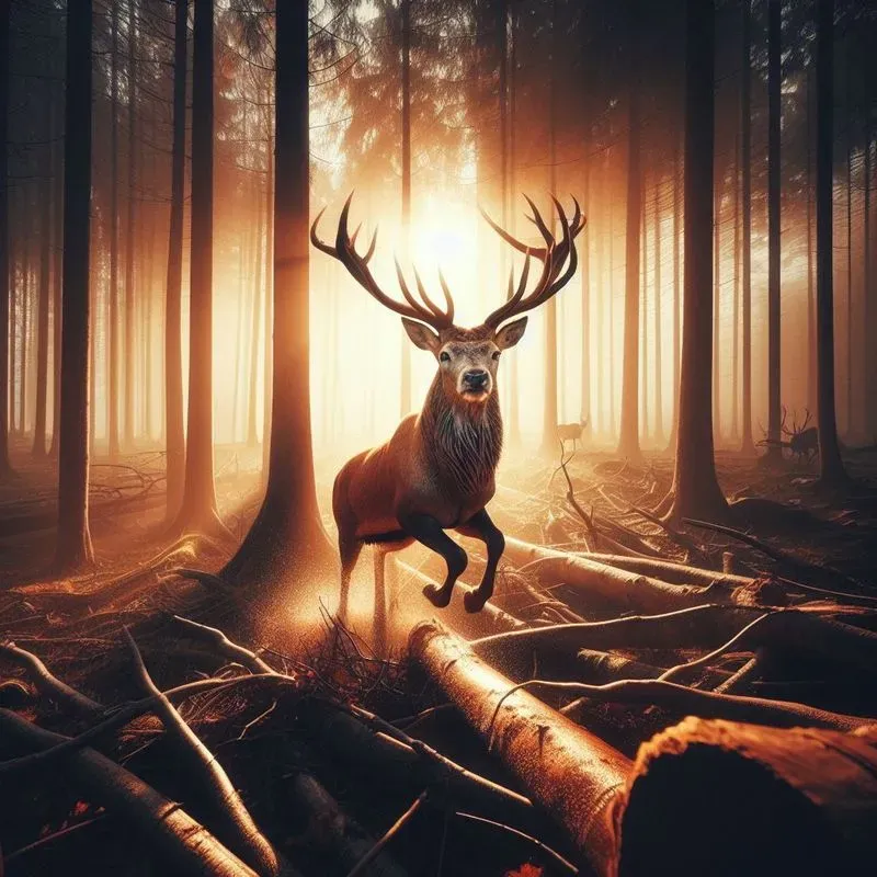 Dynamic Animal Encounters DALL·E Prompt | PromptBase