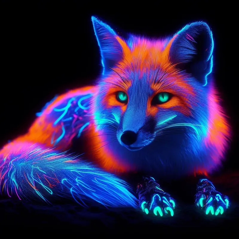 Bioluminescent Animals Glowing Neon DALL·E Prompt | PromptBase