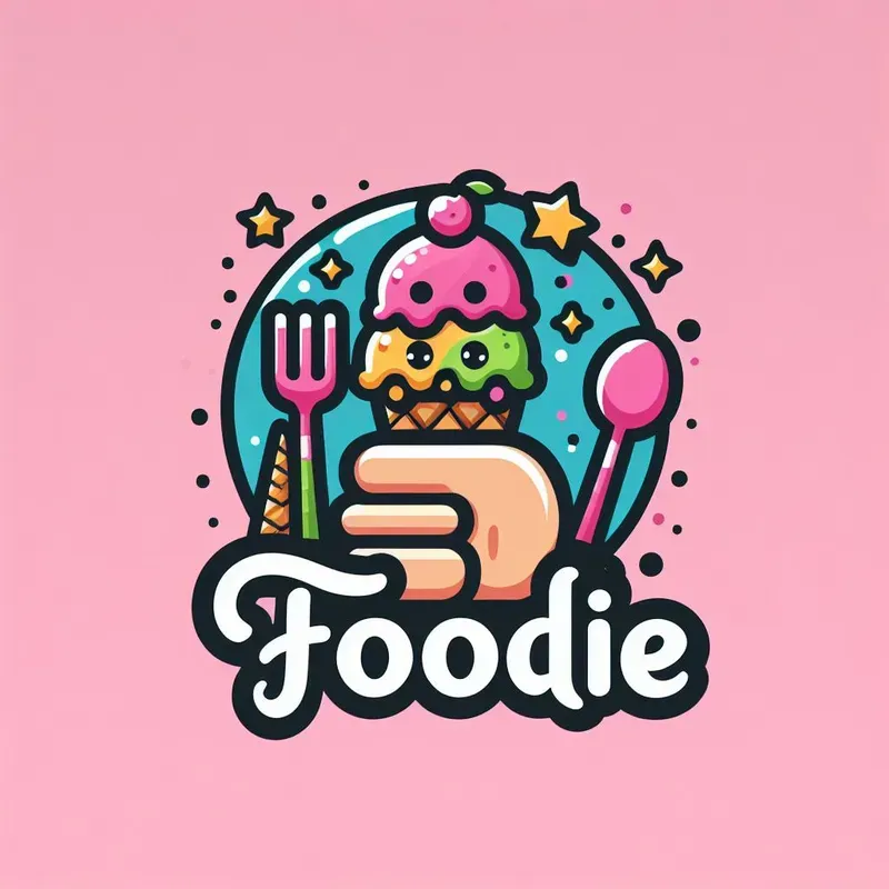 Foodie Logo Vector Art Kits DALL·E Prompt | PromptBase