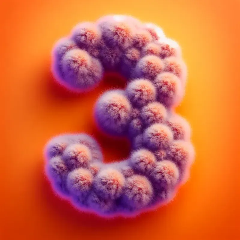 Fluffy Numbers And Letters DALL·E Prompt | PromptBase