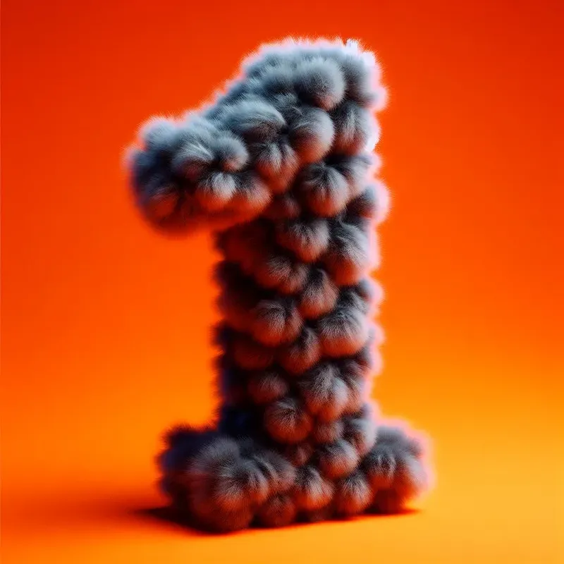Fluffy Numbers And Letters DALL·E Prompt | PromptBase