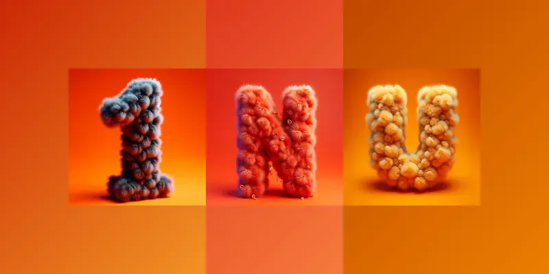 Fluffy Numbers And Letters DALL·E Prompt | PromptBase