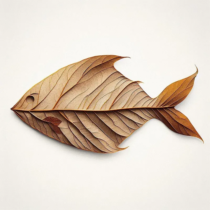 Dry Leaf Shaped Objects DALL·E Prompt | PromptBase